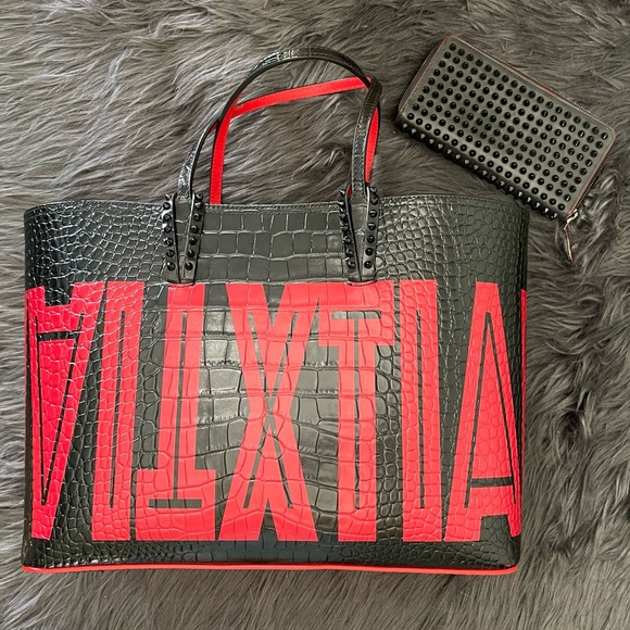 Christian Louboutin | Bags | Christian Louboutin Cabata Totestudded ...